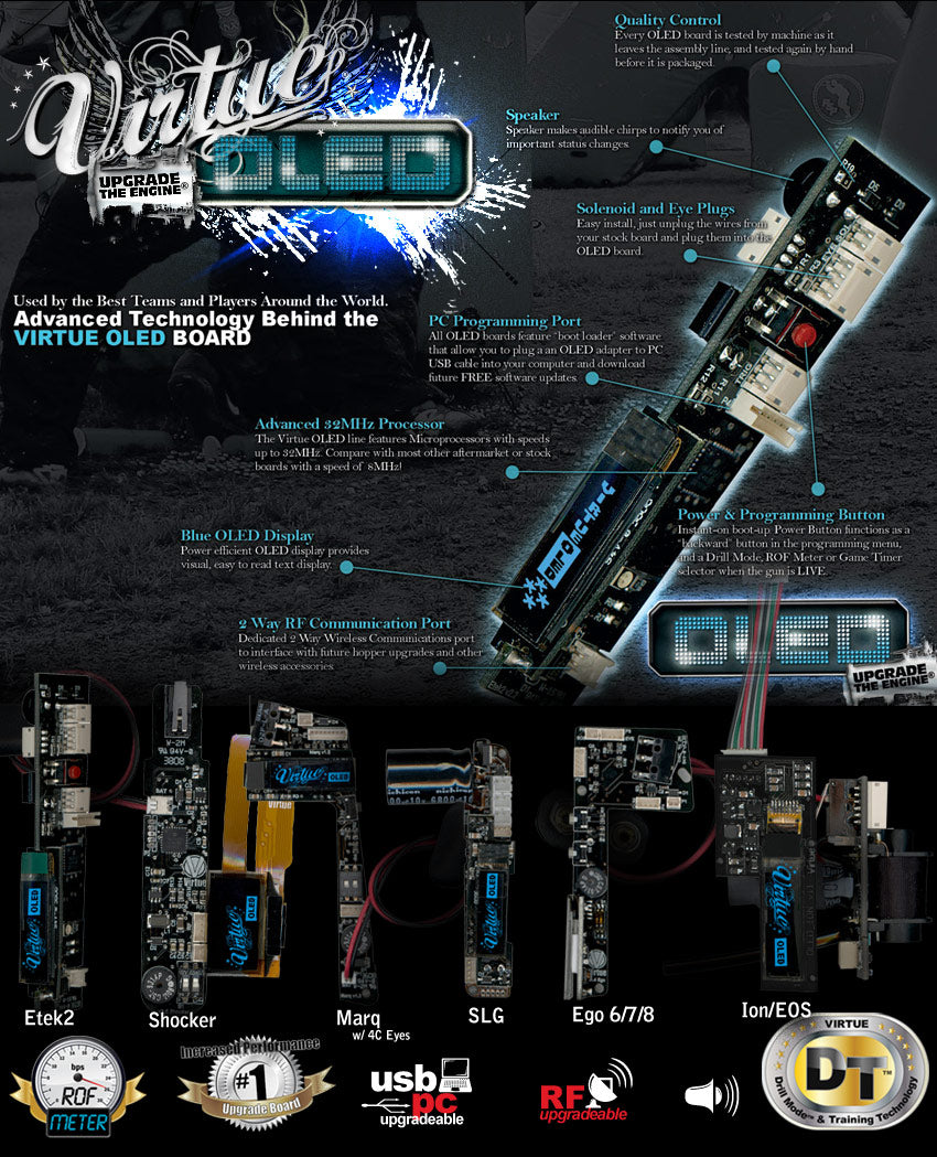 CARTE VIRTUE OLED SLG PAINTBALL — SHOP-PAINTBALL